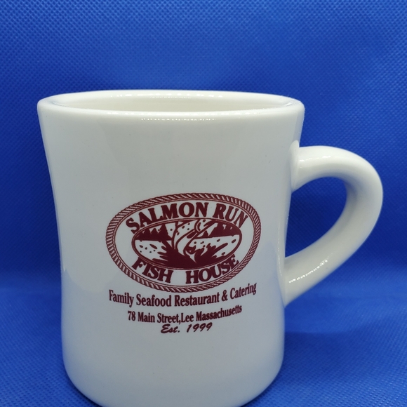 M Ware | Dining | Salmon Run Fish House Ma Cream Stoneware Coffee Mug 8 ...